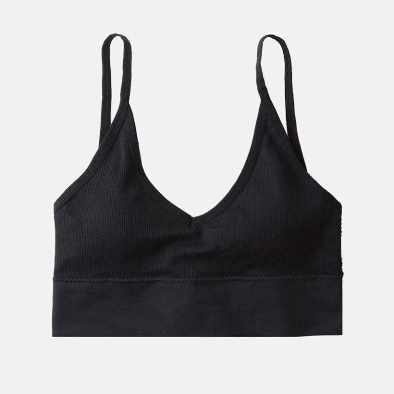 Bustiera Cu Spate Decupat FITINT Backless Negru FITINT.ro